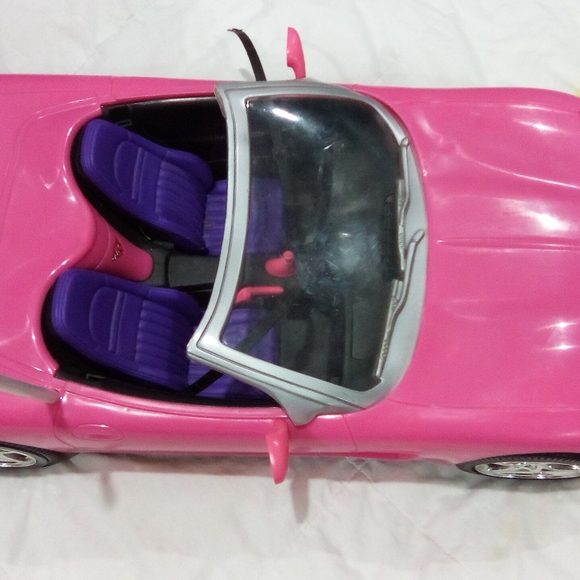 Barbie | Toys | Barbie Pink Convertible With Purple Interior | Poshmark